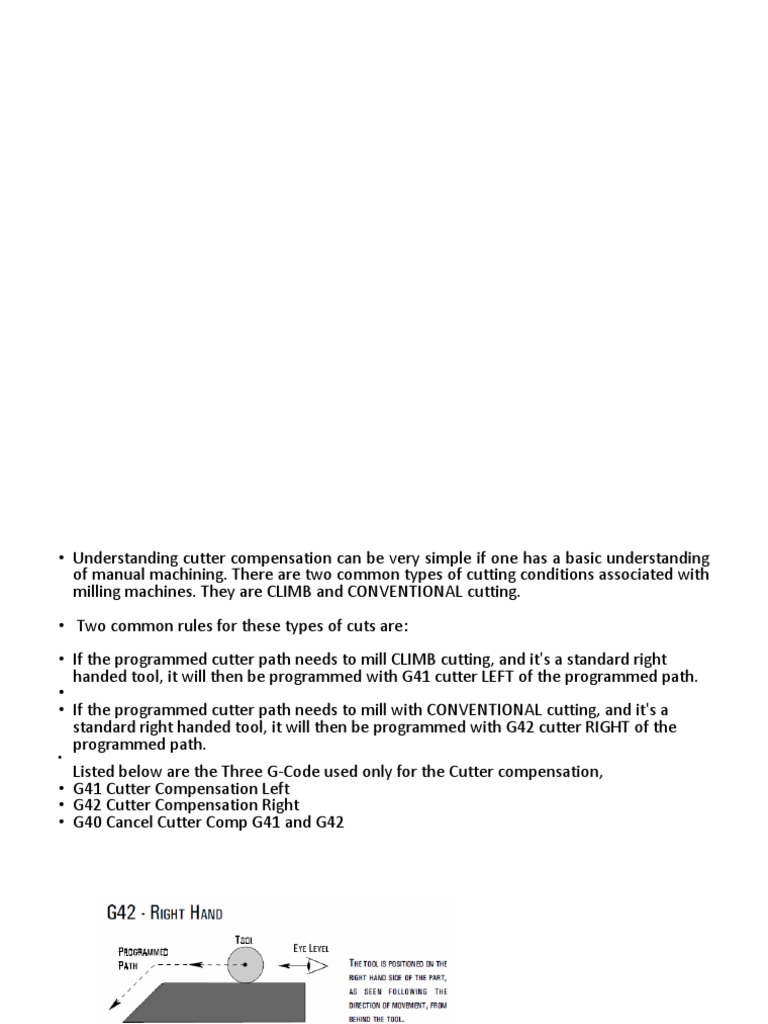 Cutter Compensation Example | PDF | Machining | Teaching Mathematics
