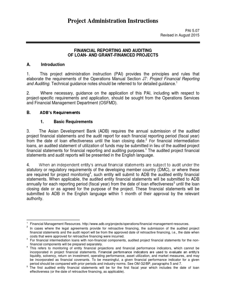 Pai 5 07 | PDF | Audit | Financial Statement