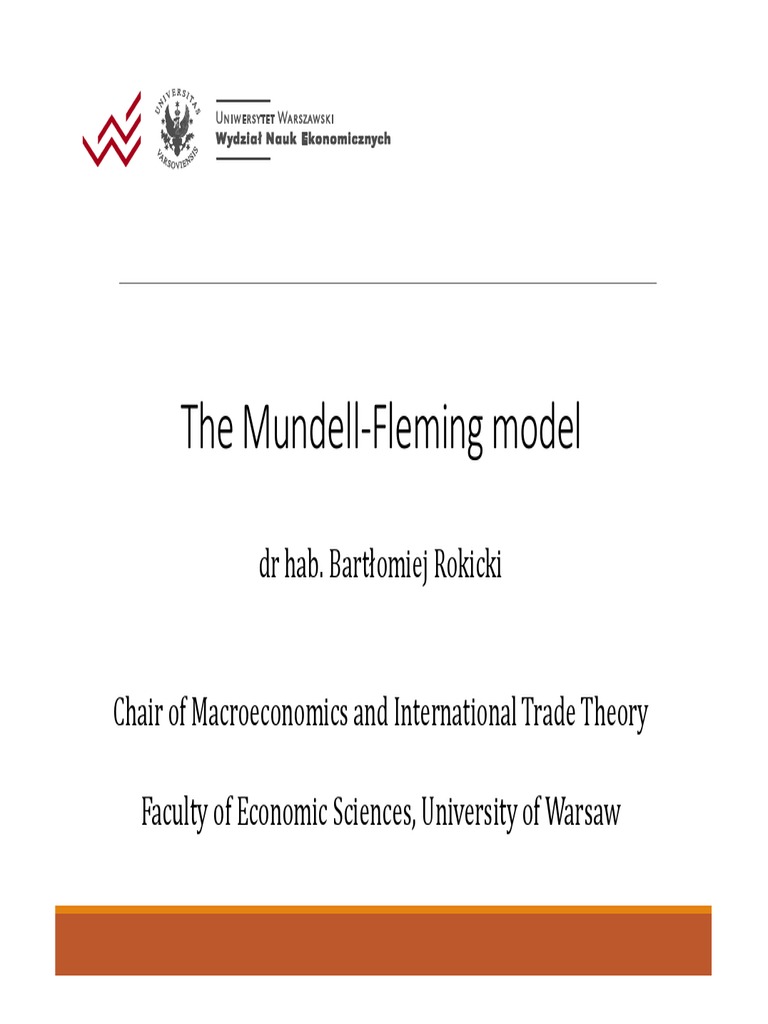 Mundell-Fleming Model | PDF | Fixed Exchange Rate System | Exchange Rate