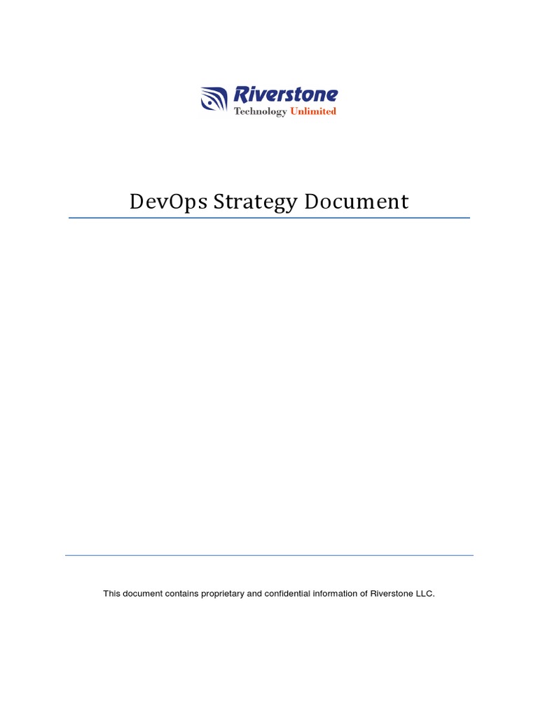 Riverstone DevOps Strategy Guide | PDF | Cloud Computing | Open Stack