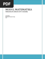 Modul Ajar Persamaan Linear Kelas 7 | PDF