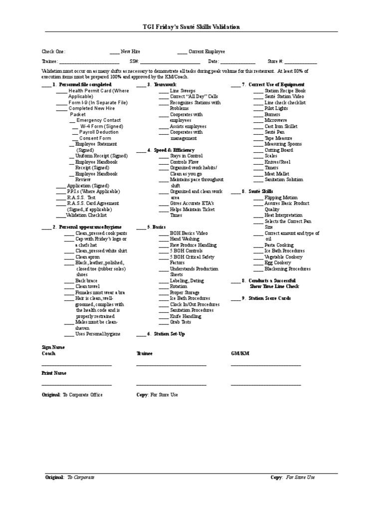 Saute Validation | PDF | Hygiene | Cooking