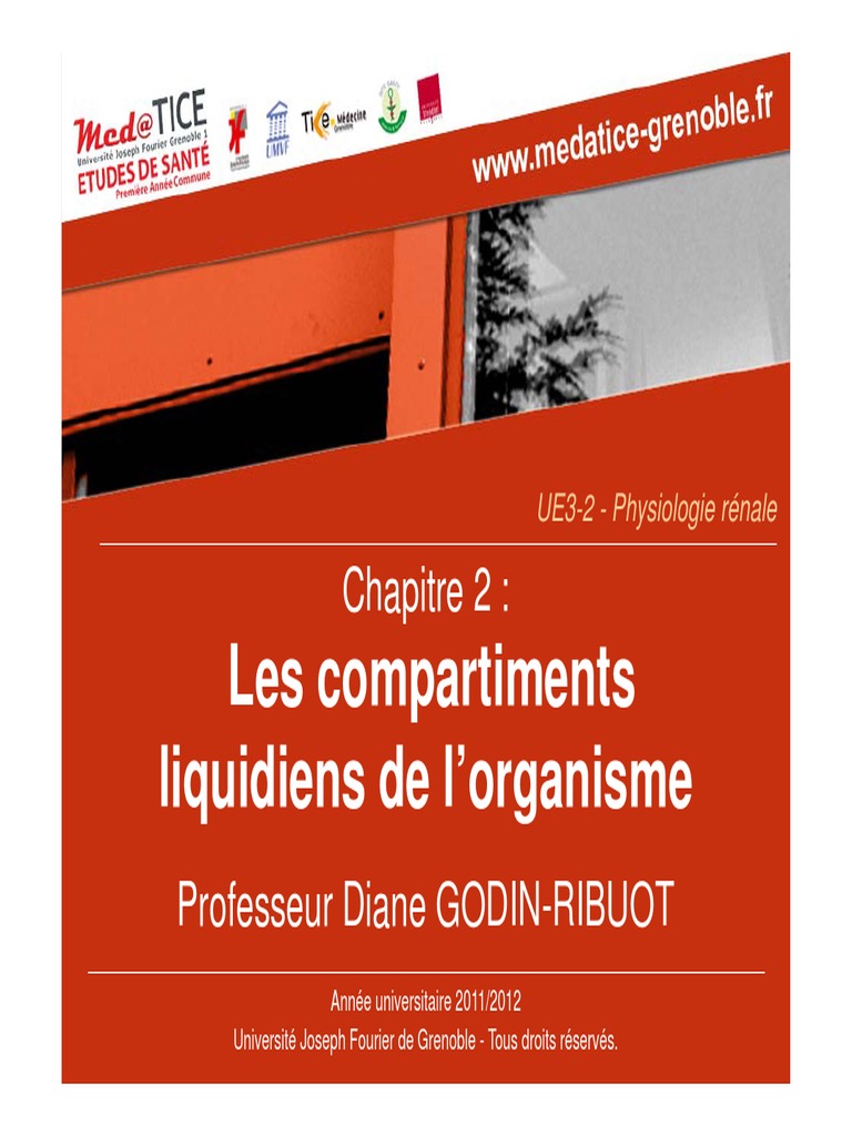 Les Compartiments Liquidiens | PDF | Membrane cellulaire | Osmose