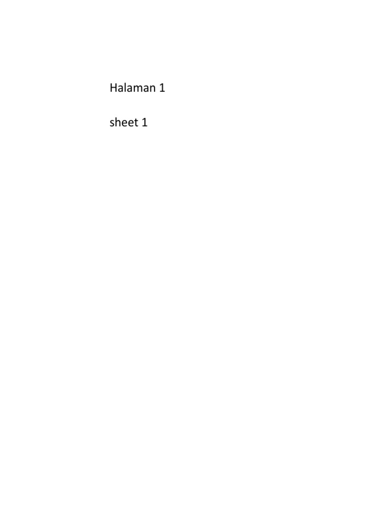 Halaman 1 Sheet 1 | PDF