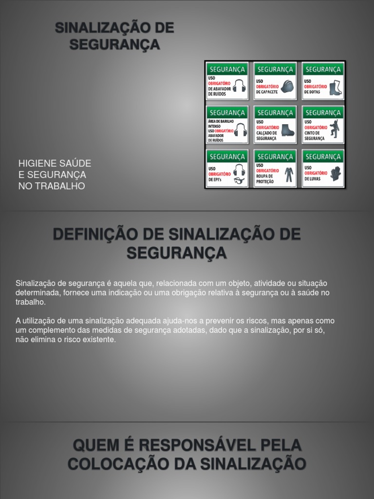 Sinalização de Segurança HSST | PDF | Bem-estar | Médico