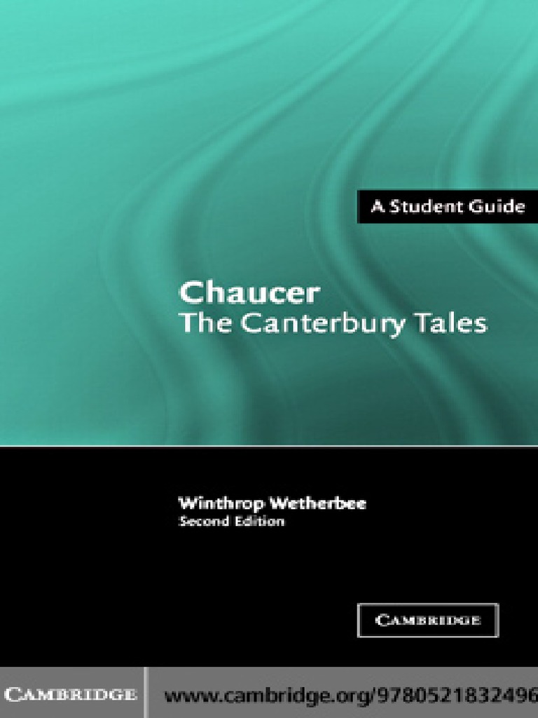 Chaucer The Canterbury Tales A Students Guide | PDF