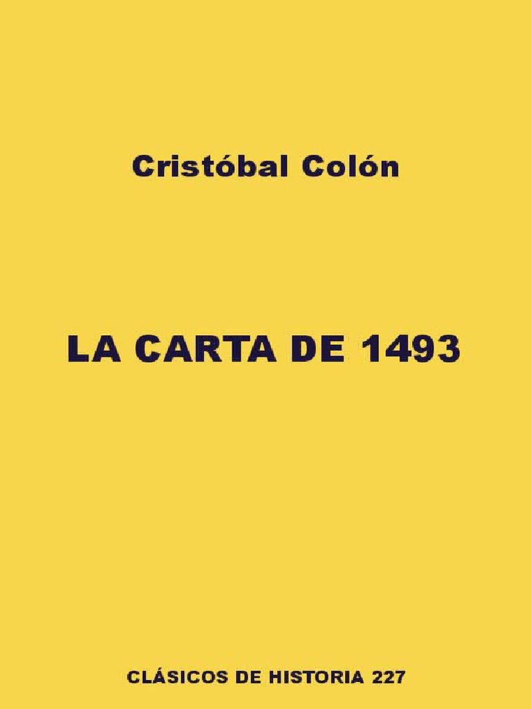 Carta Colón | PDF | Cristobal colon | España