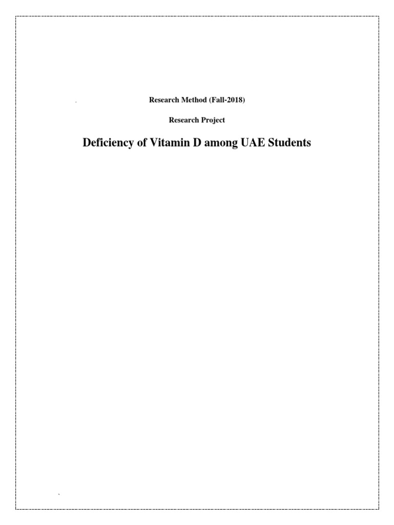 Vitamin D Report | PDF | Vitamin | Vitamin D