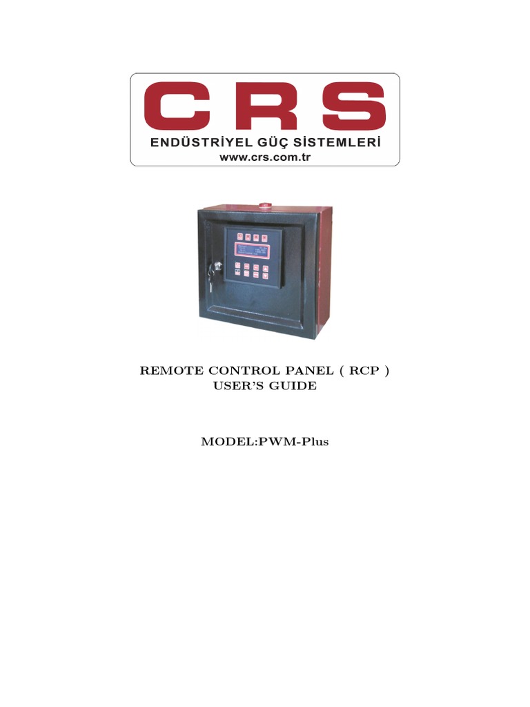 Remote Control Panel (RCP) User'S Guide | PDF | Rectifier | Mains ...