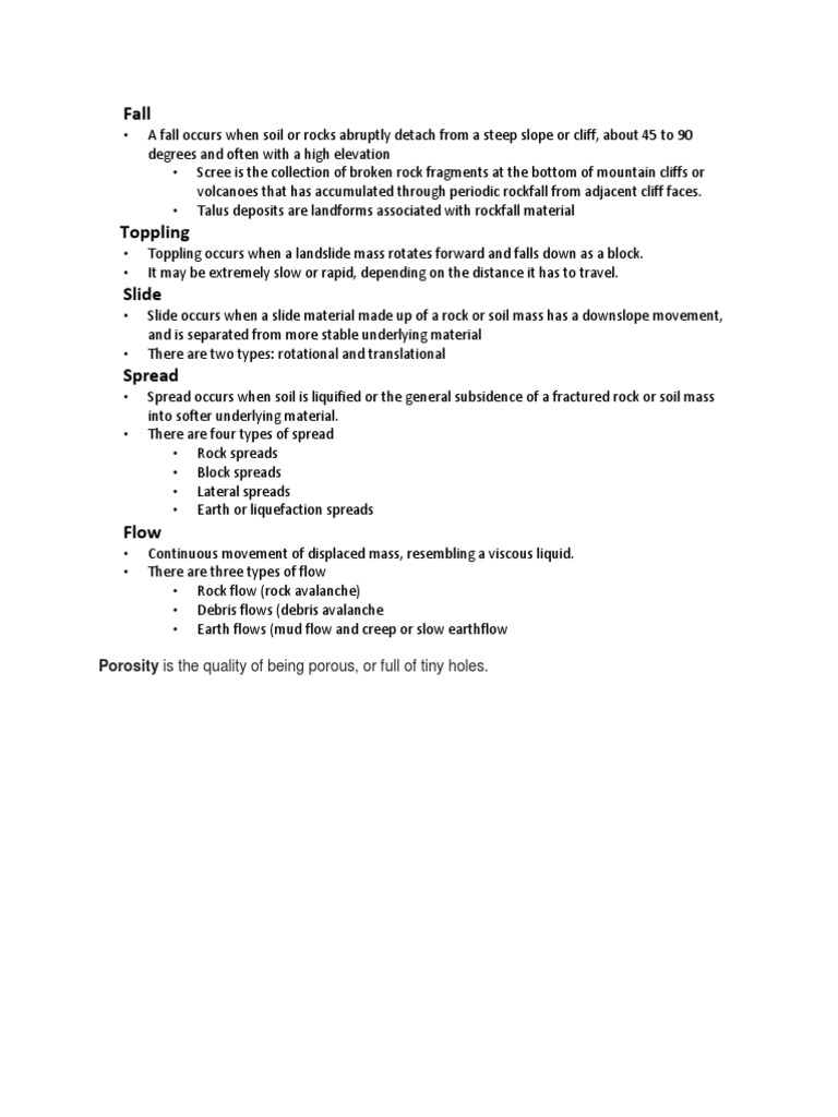 Porosity Is The Quality of Being Porous, or Full of Tiny Holes | PDF ...