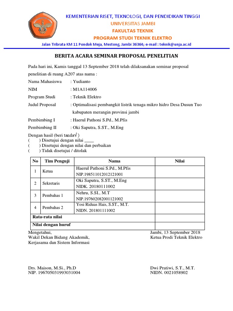 Form Sempro - Rev Yudiantok PDF | PDF