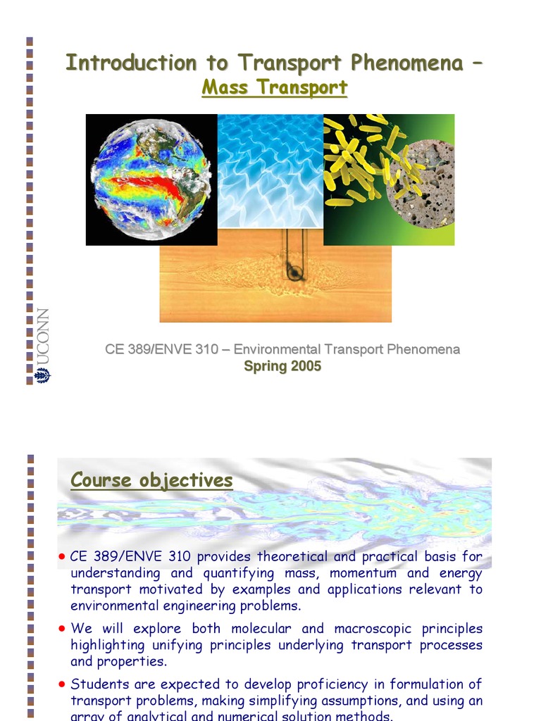 Lecture01 Spring05 Transfer Phenomena | PDF | Partial Differential ...