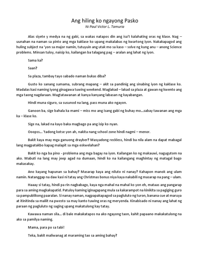 Ang Hiling Ko Ngayong Pasko | PDF