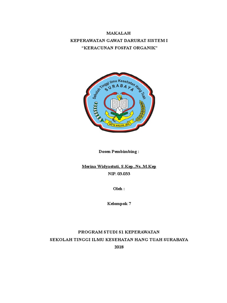 Keracunan Organofosfat - GADAR 1 | PDF