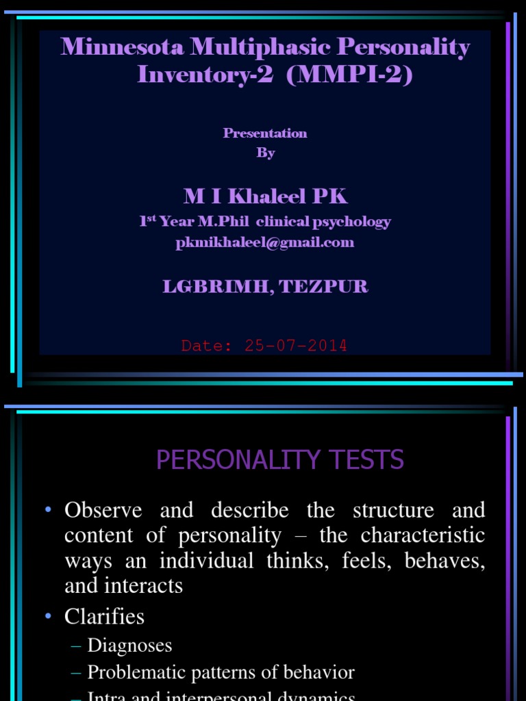 Mmpi 2 | PDF | Social Constructionism | Anxiety