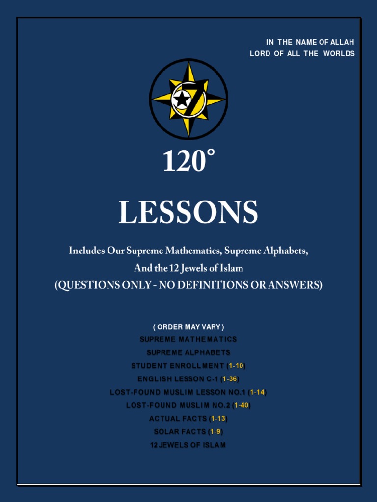 120 Lessons Study Book PDF | PDF | Sun | Religion And Belief