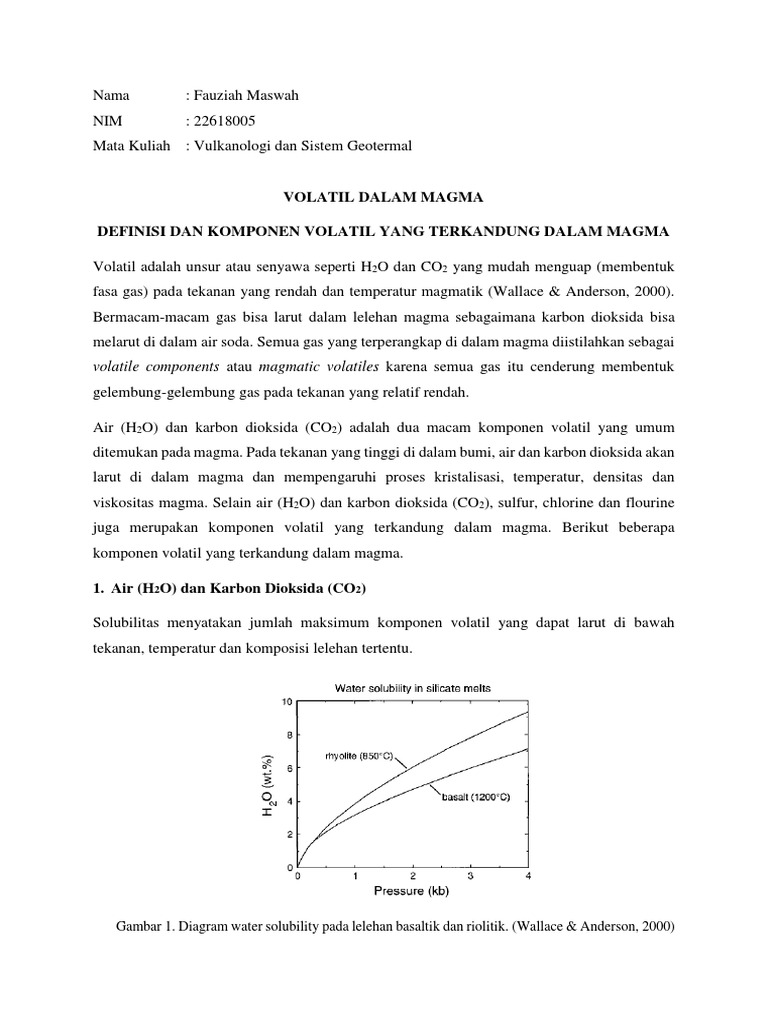 Volatil dalam Magma | PDF