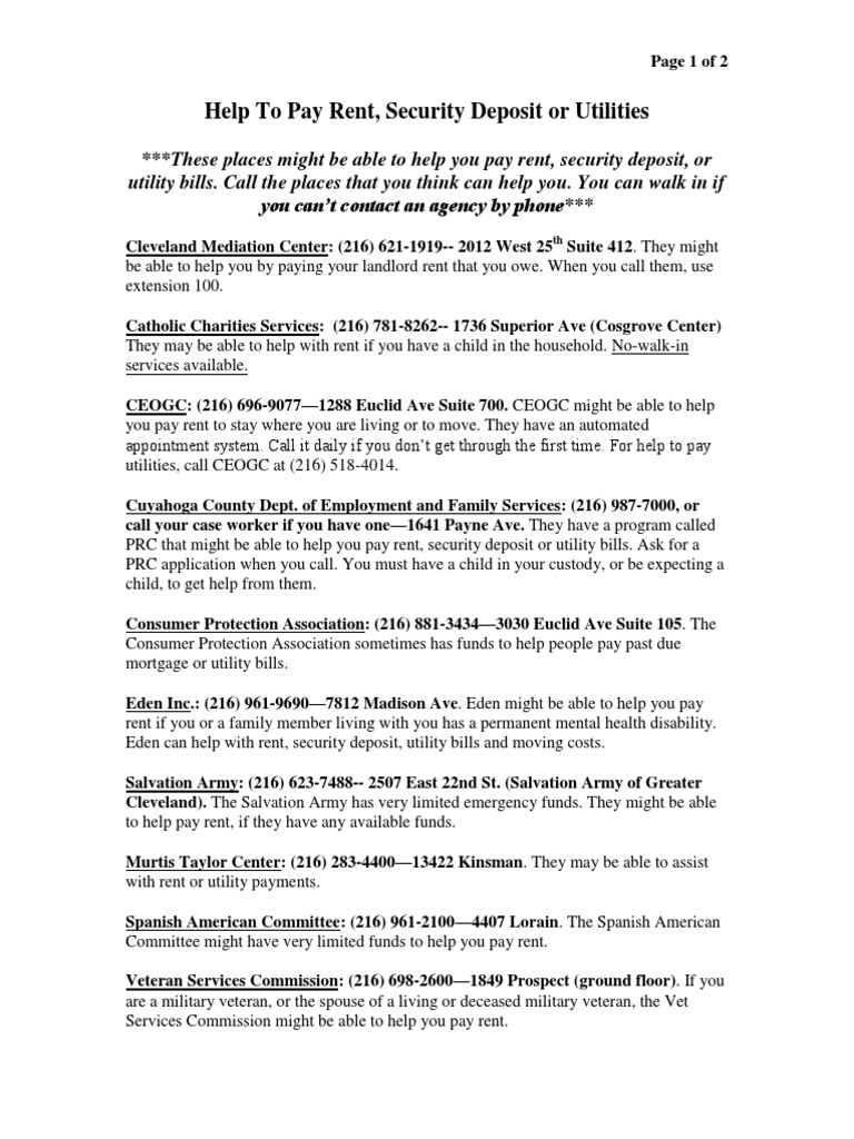 Help To Pay Rent | PDF | Renting | Urban