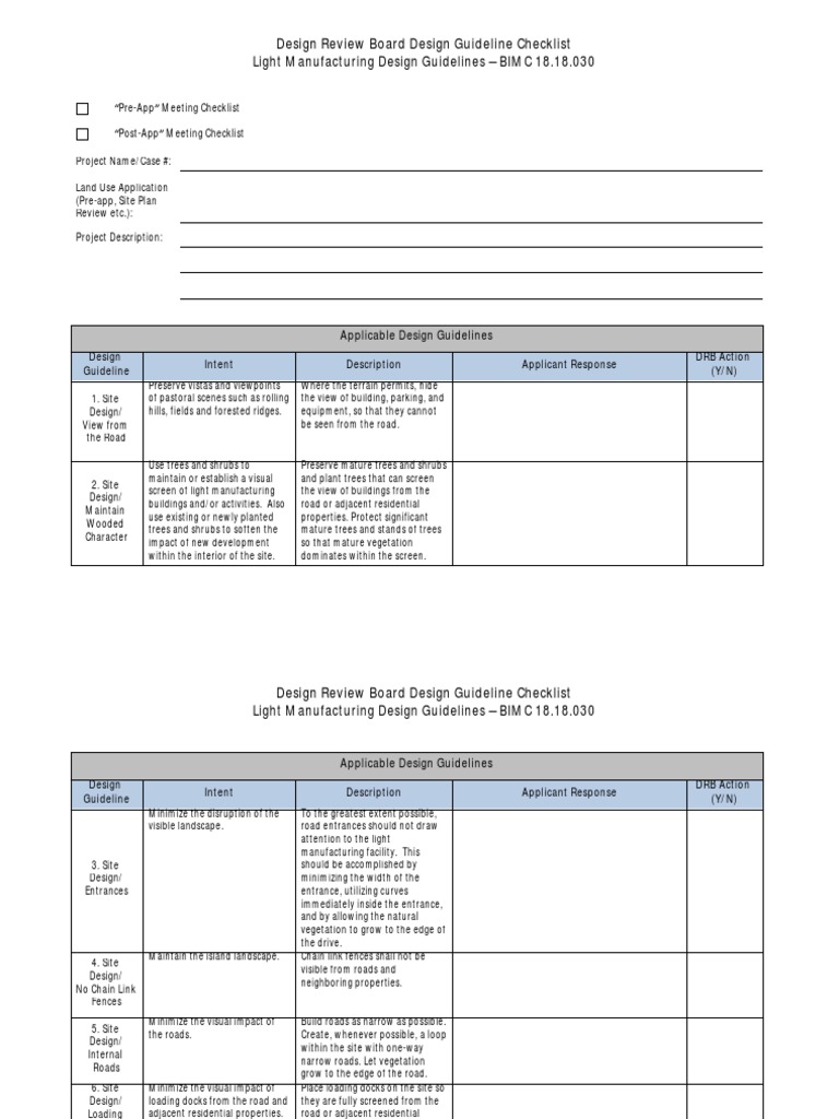 Light Manufacturing Design Guidelines - BIMC 18.18.030: Design Review ...