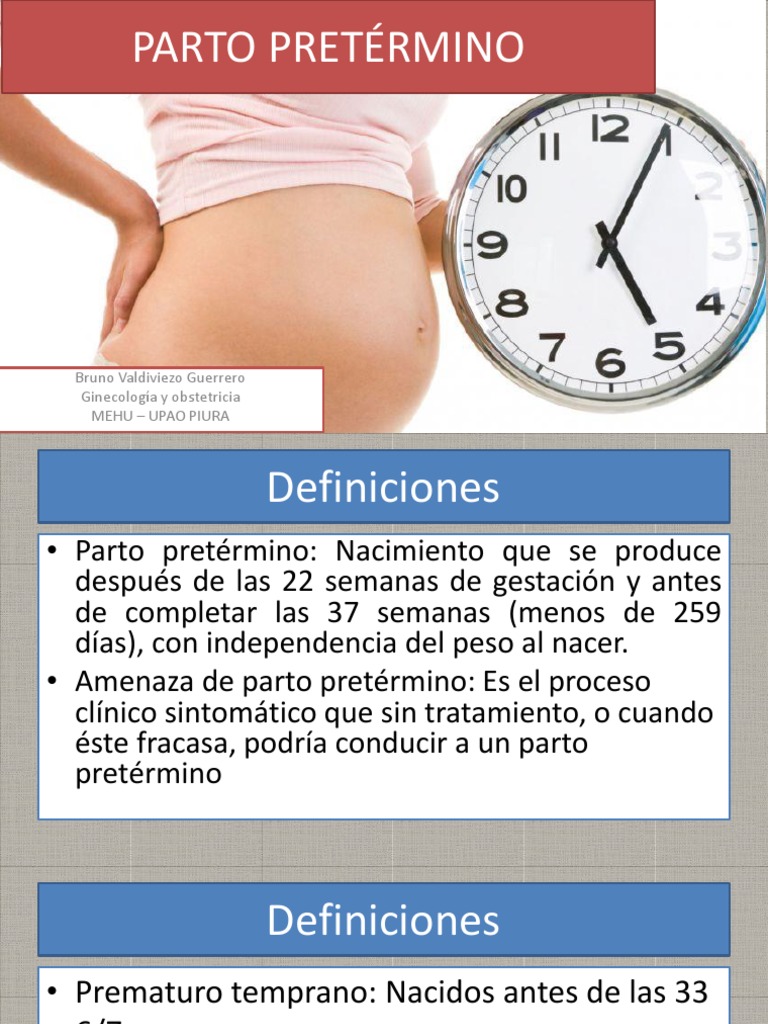 Parto Pretérmino | Parto prematuro | Parto | Prueba gratuita de 30 días | Scribd