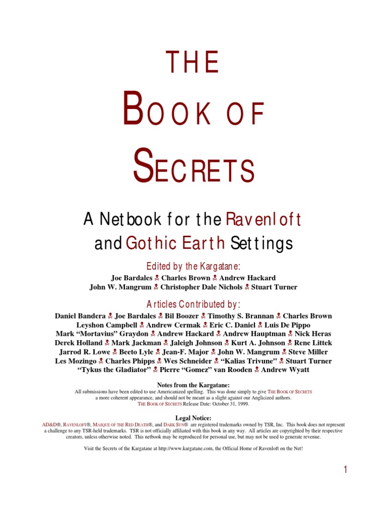 (Occult) Book of Secrets | PDF | Gothic Fiction | Leisure