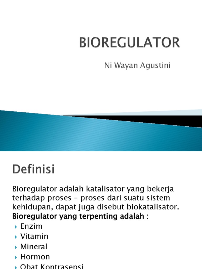 Bio Regulator | PDF