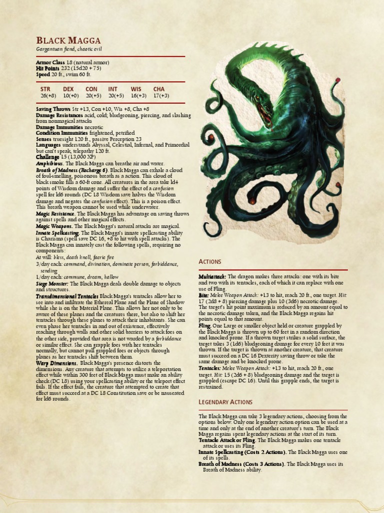5e Black Magga | Leisure | Nature