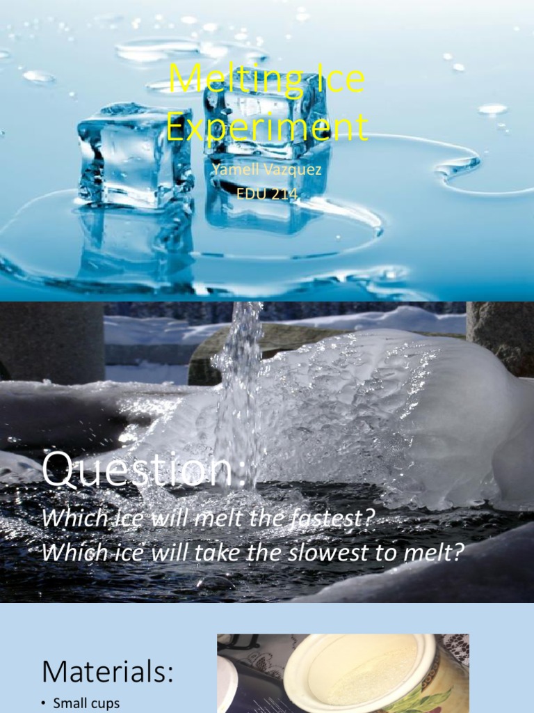 Melting Ice Experiment | PDF