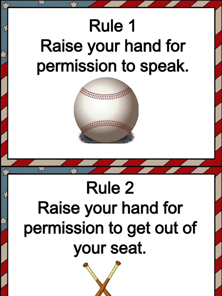 Classroom Rules: Raise Your Hand | PDF
