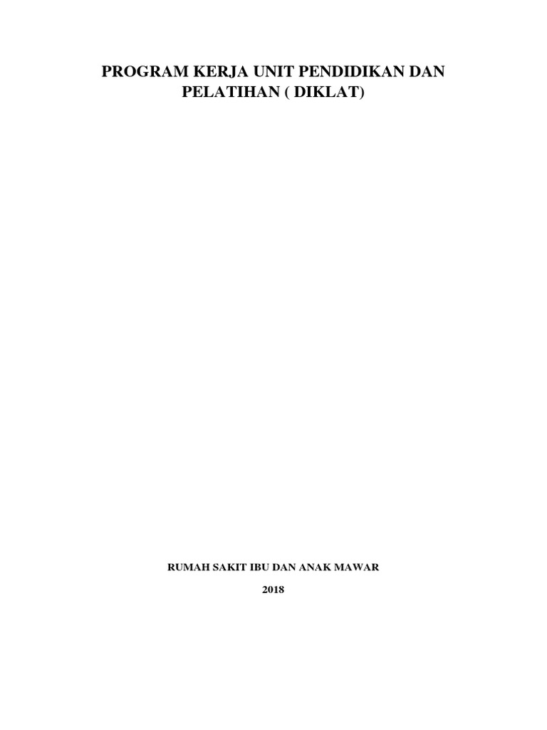 Program Kerja Unit Pendidikan Dan Pelatihan Kks 8 Ep 1 | PDF