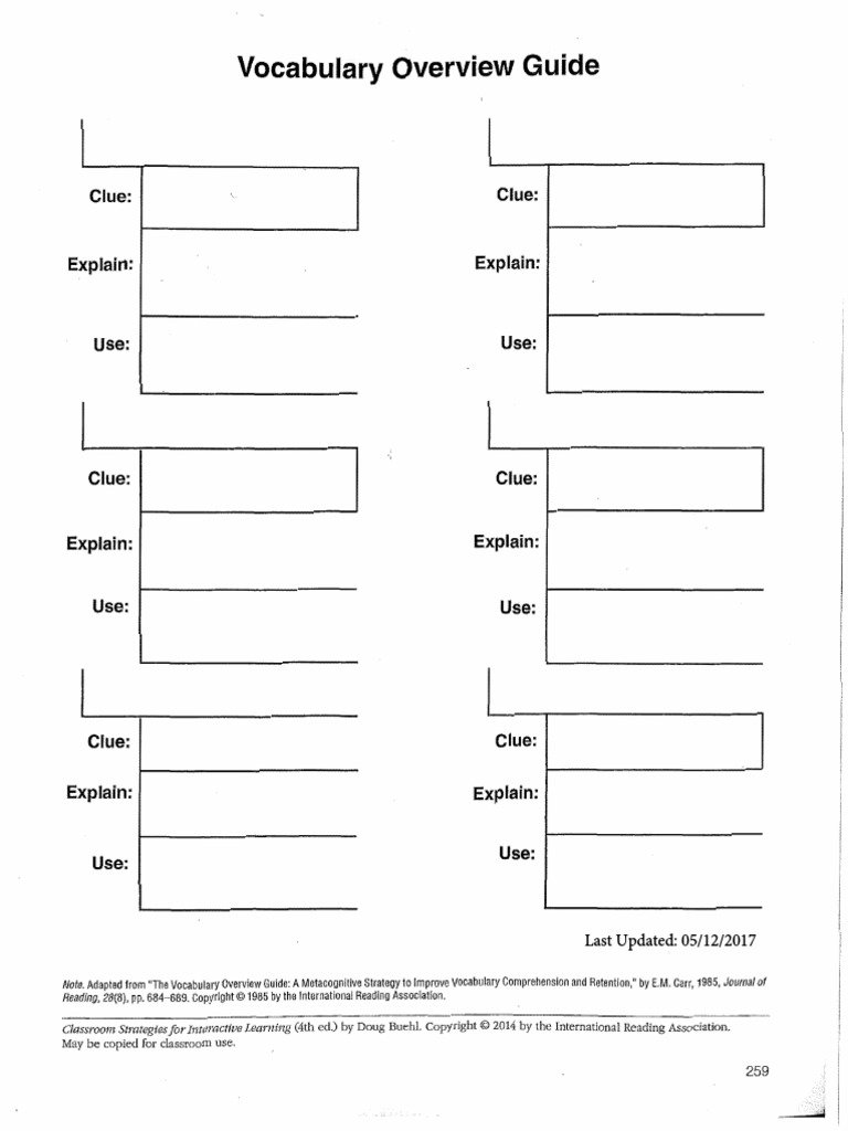 Vocab Overview Guide | PDF