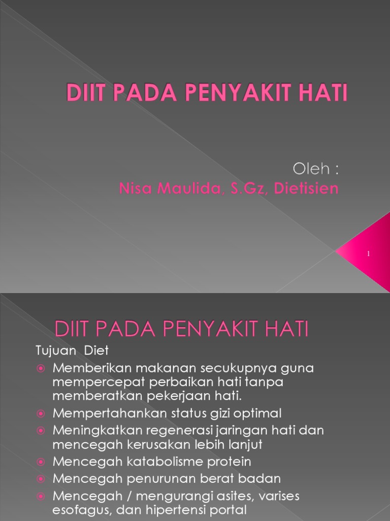 Diet untuk Penyakit Hati | PDF