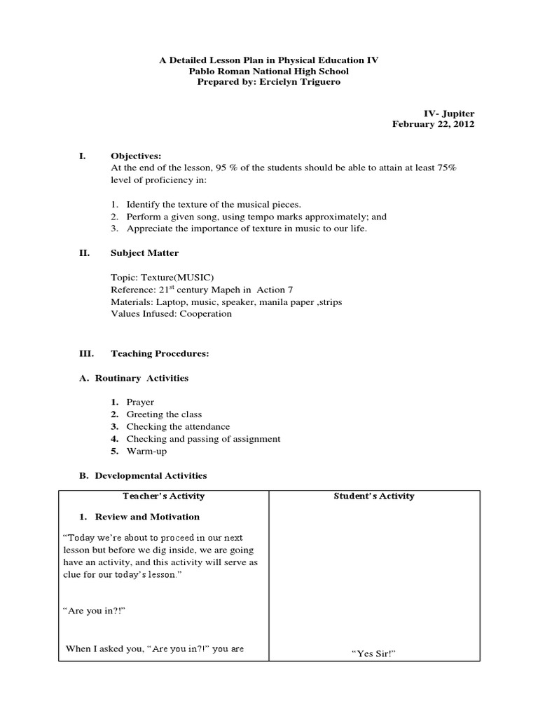 Lesson Plan: Tango Dance Activities | PDF | Tango | Ballroom Dance
