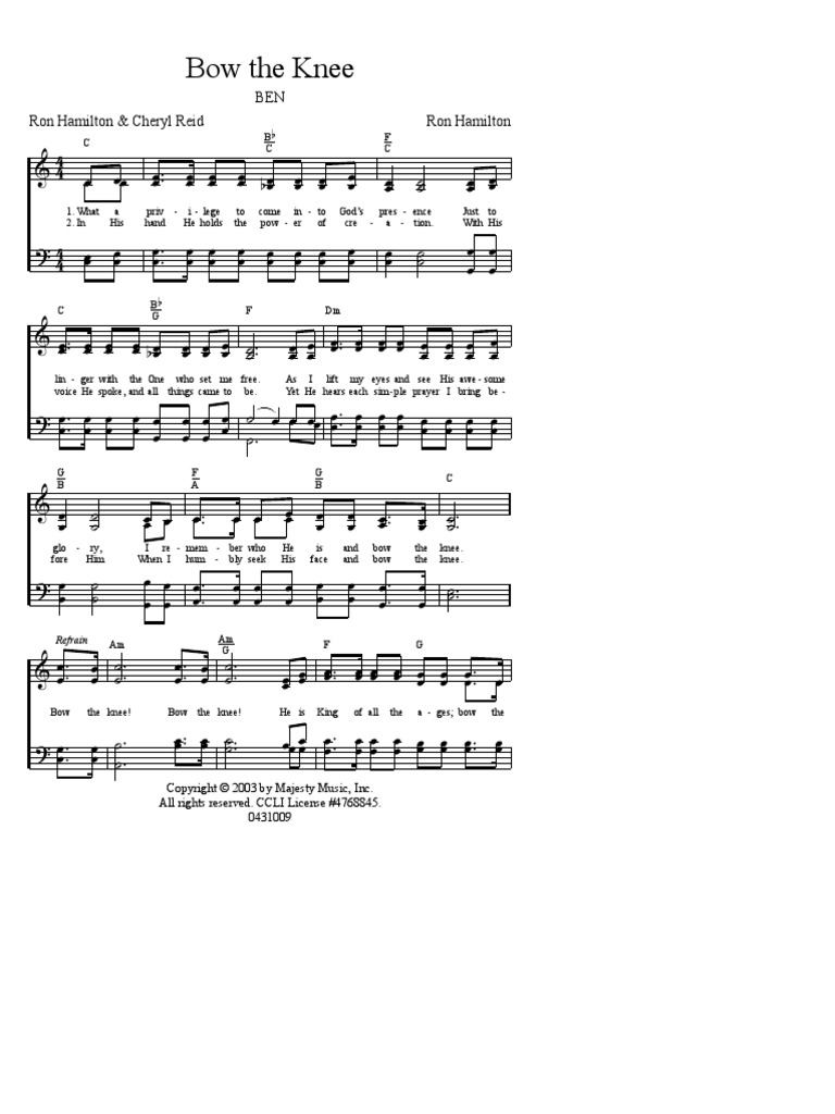 RON HAMILTON - BOW THE KNEE | Copyright Law | Freedom Of Expression Law