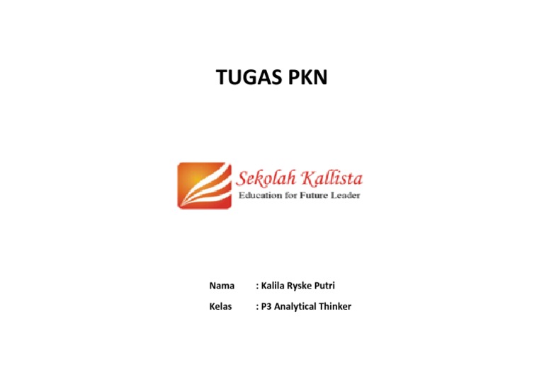 Cover Tugas PKN | PDF