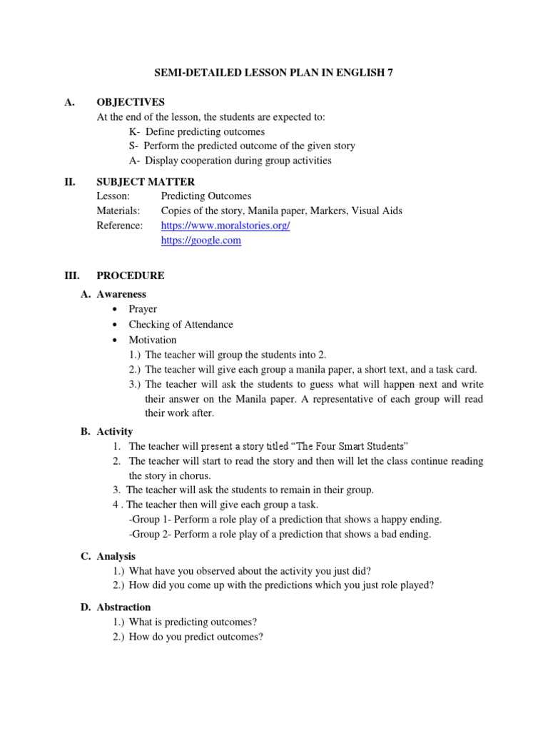 Predicting Lesson Plan | Prediction | Teachers