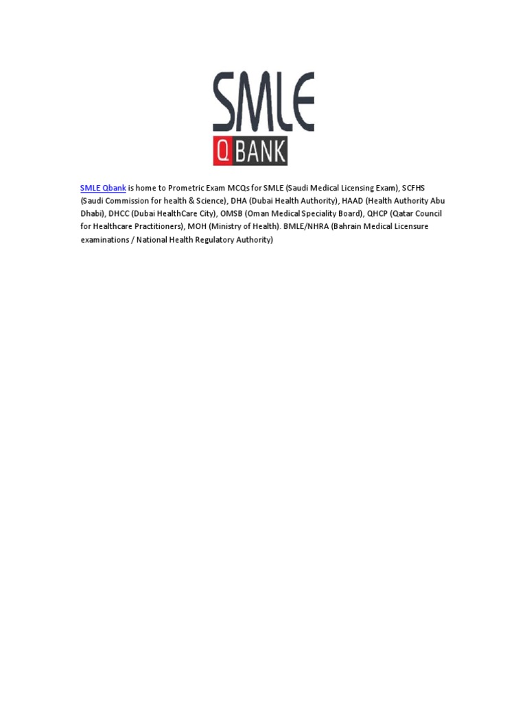 SMLE QBank | PDF