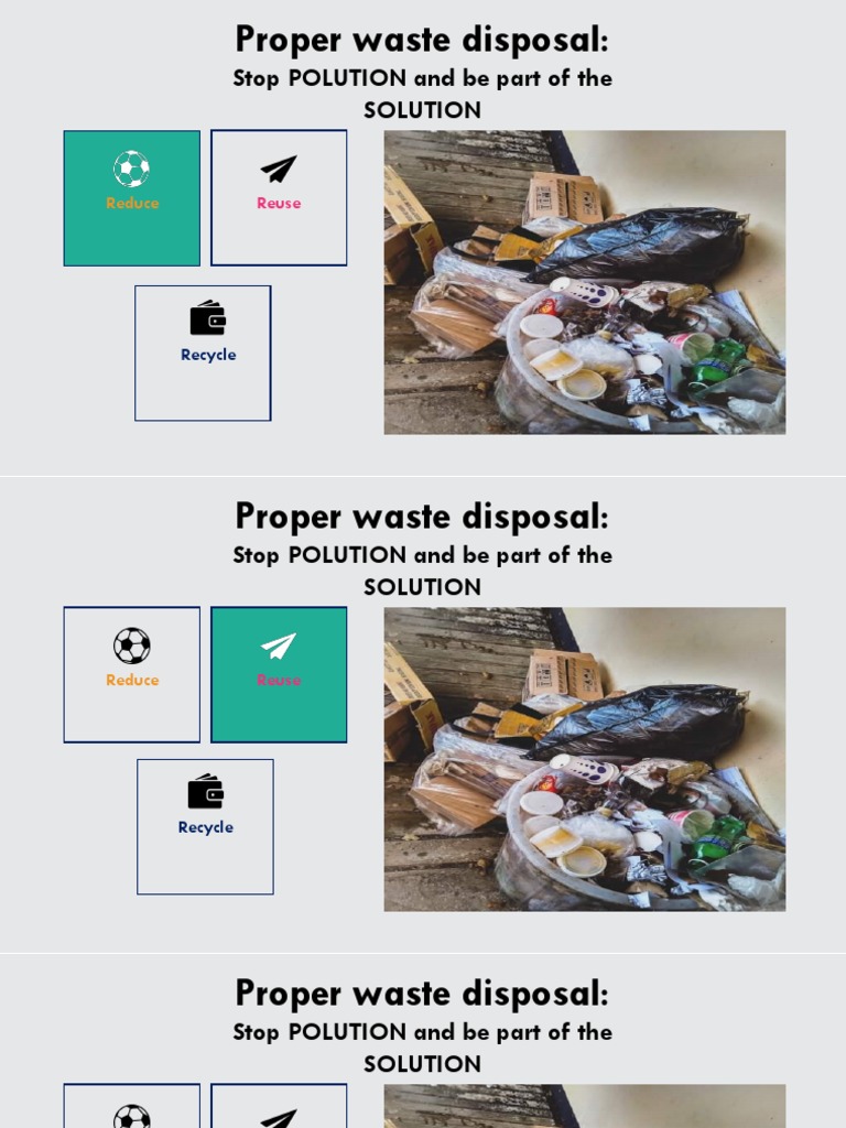 Proper Waste Disposal:: Stop POLUTION and Be Part of The Solution | PDF ...