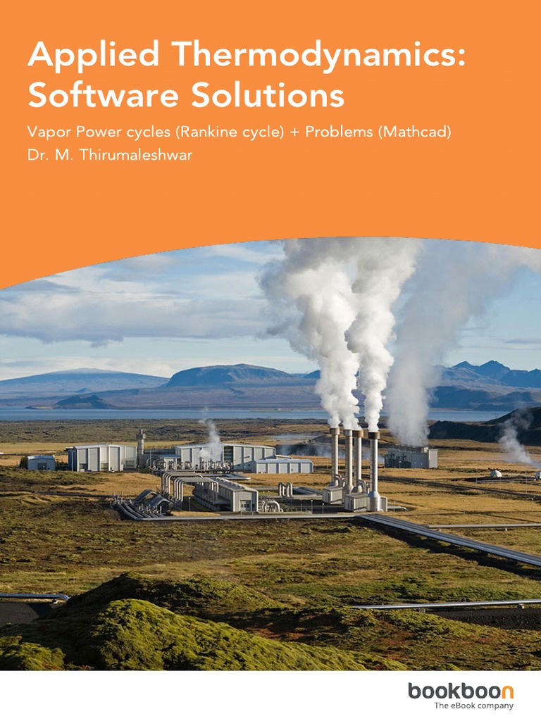 Applied Thermodynamics - Software Solutions | PDF | Exergy | Steam