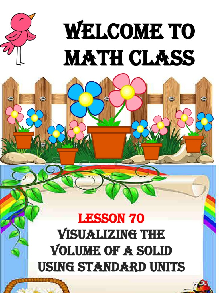 Visualizing volume of solids using standard units | PDF
