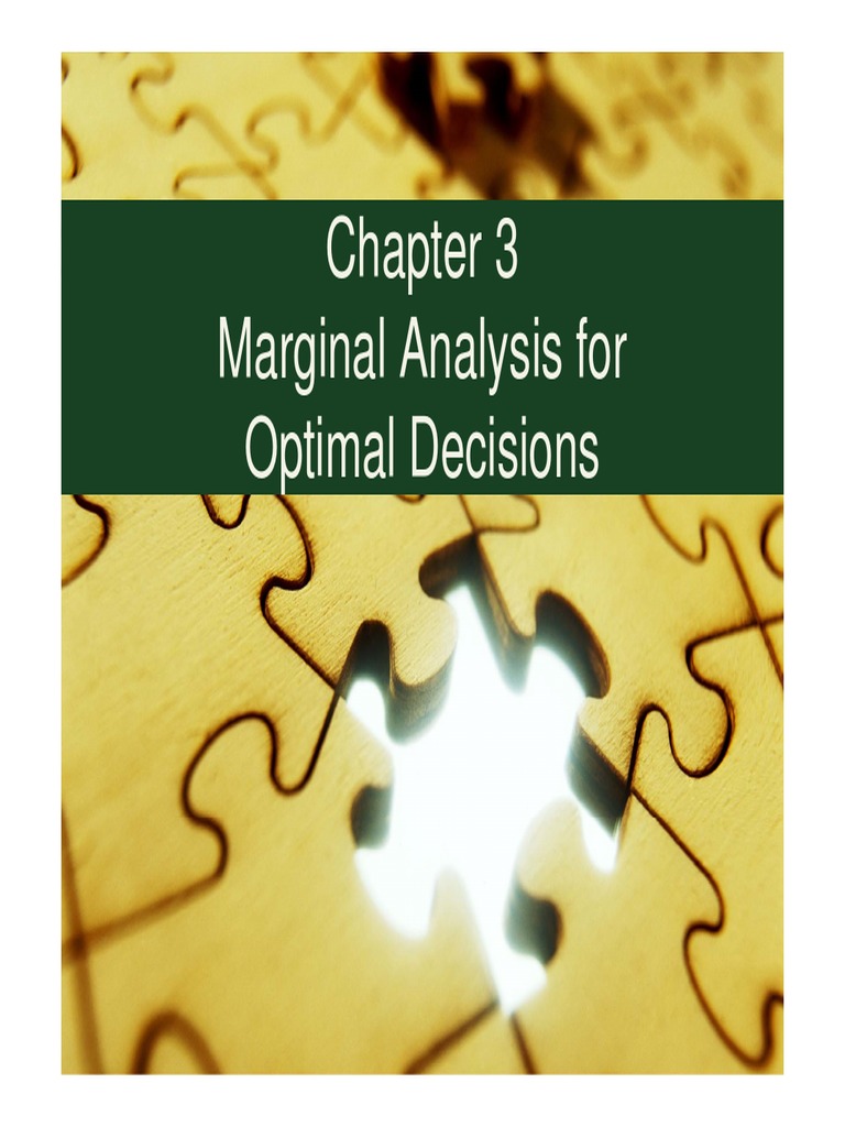 Chapter 3. Marginal Analysis for Optimal Decisions | Marginal Cost ...