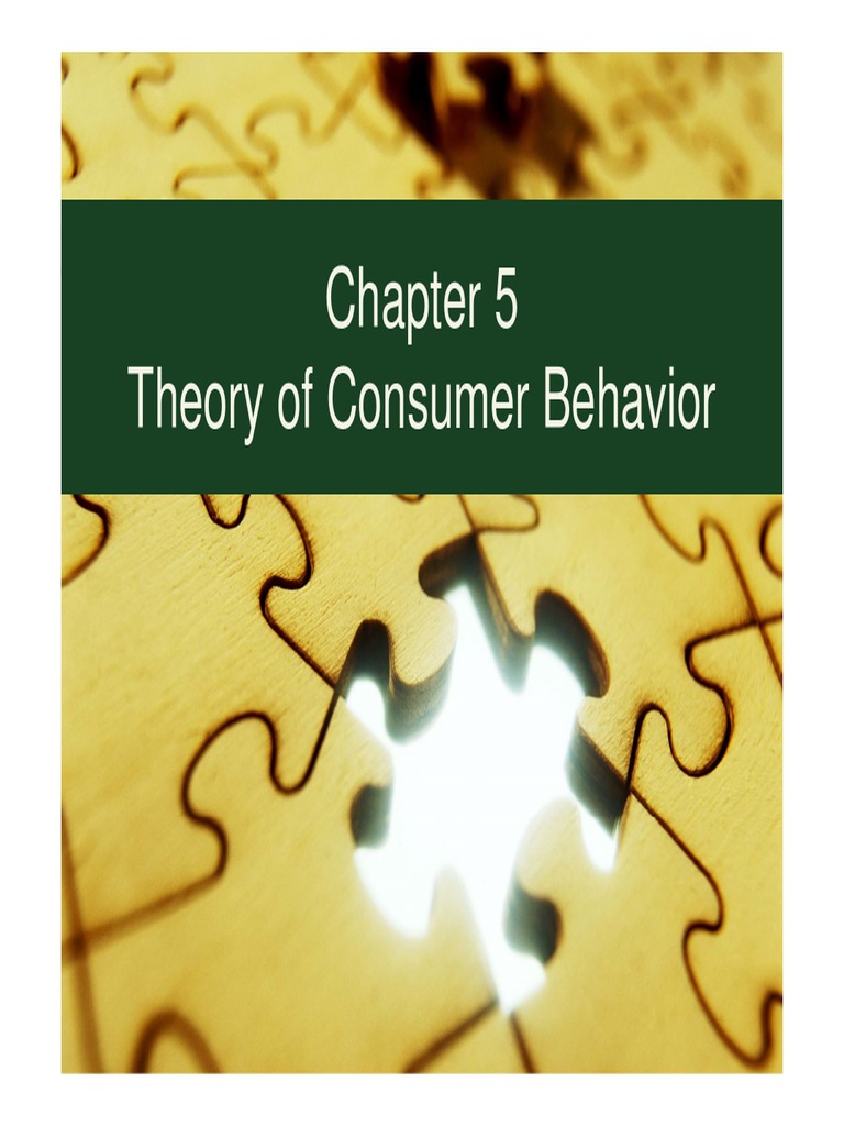 Theory of Consumer Behavior Explained | PDF | Demand | Utility