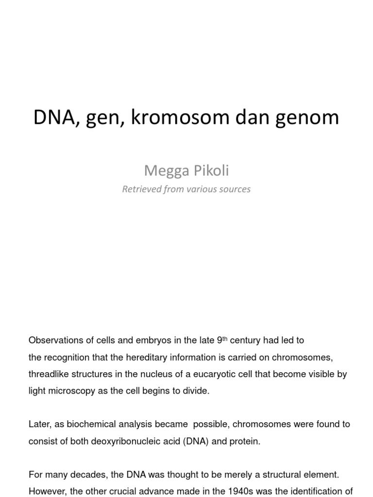 Understanding the Structure and Organization of DNA, Chromosomes, Genes ...
