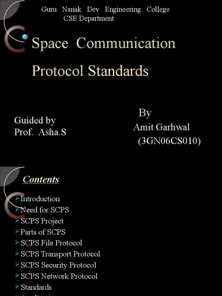 Space Communication Protocol Standards | PDF | Computer Network ...