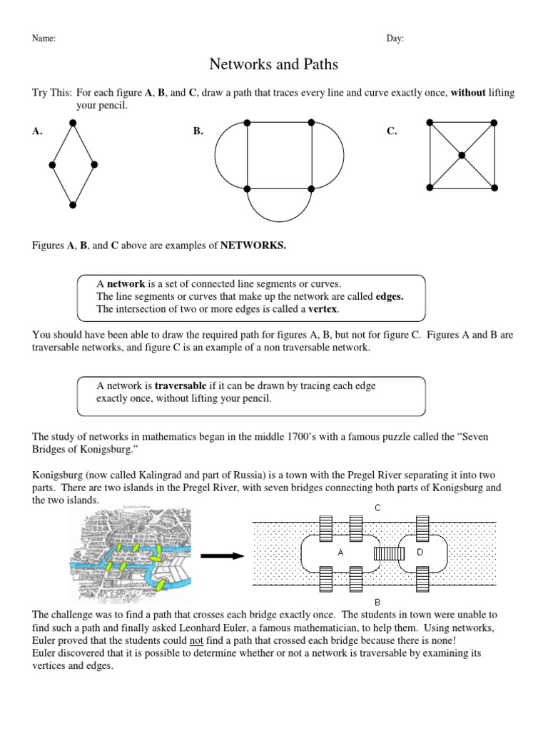 Traversable Worksheet | Download Free PDF | Vertex (Geometry) | Vertex ...