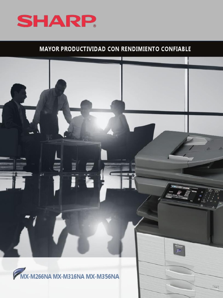 Brochure Sharp Mxm356na | PDF | Fax | Red de computadoras