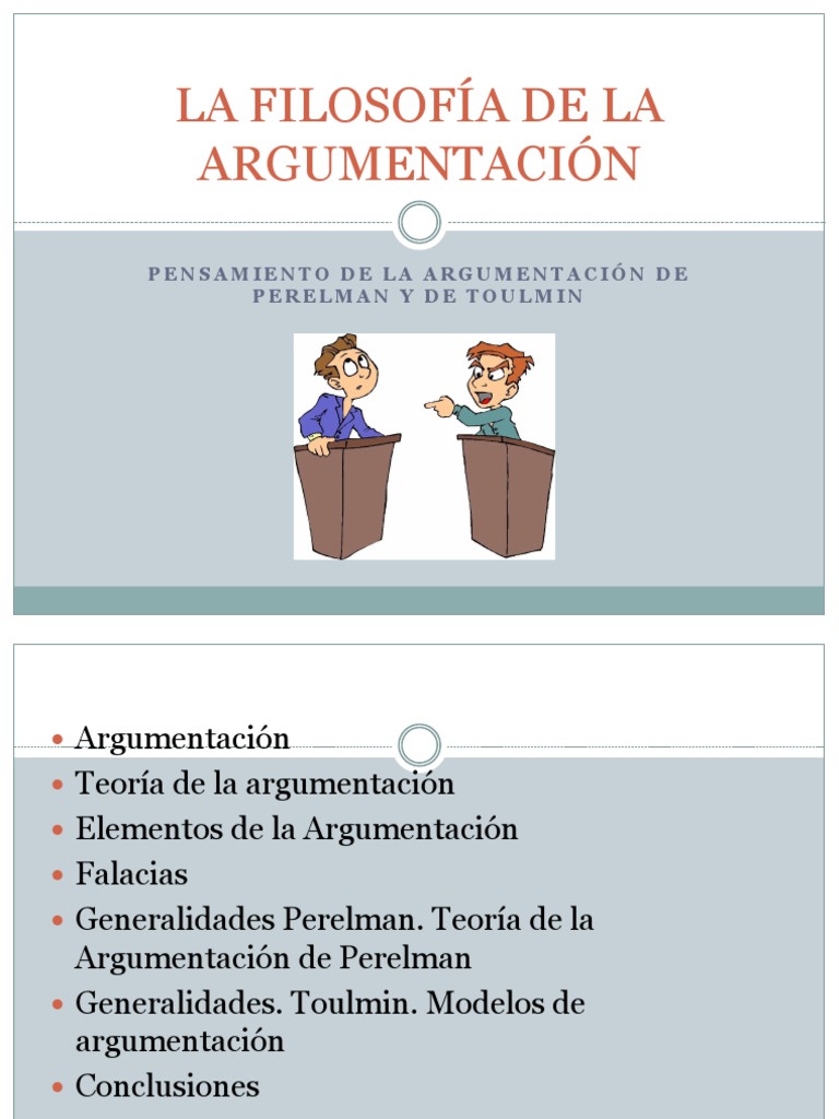 La Filosofia de La Argumentacion | PDF | Teoría de la argumentación ...