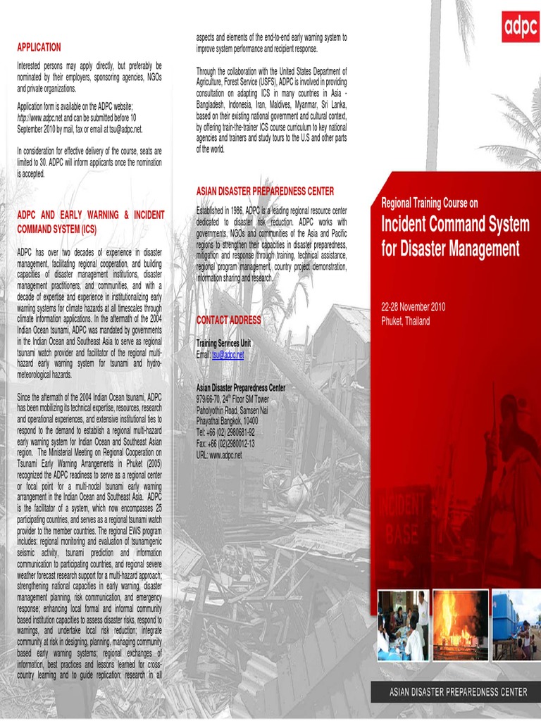 Brochure ICS2 | Incident Command System | Emergency Management