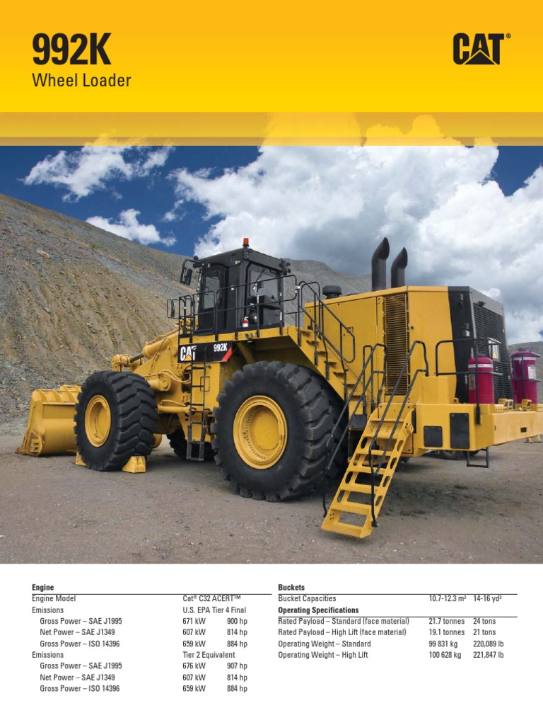 992K With Efficiency Updates Specalog | PDF | Horsepower | Transmission ...