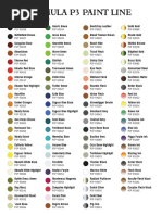 Formula P3 Paint Reference Sheet - Selection | PDF | Art Materials | Color